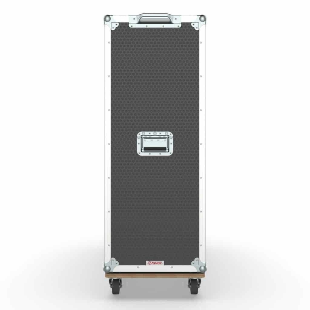 CLAM SHELL STYLE ROAD CASE WITH 8 STORAGE SPACES FOR PLASTIC BINS AND ...