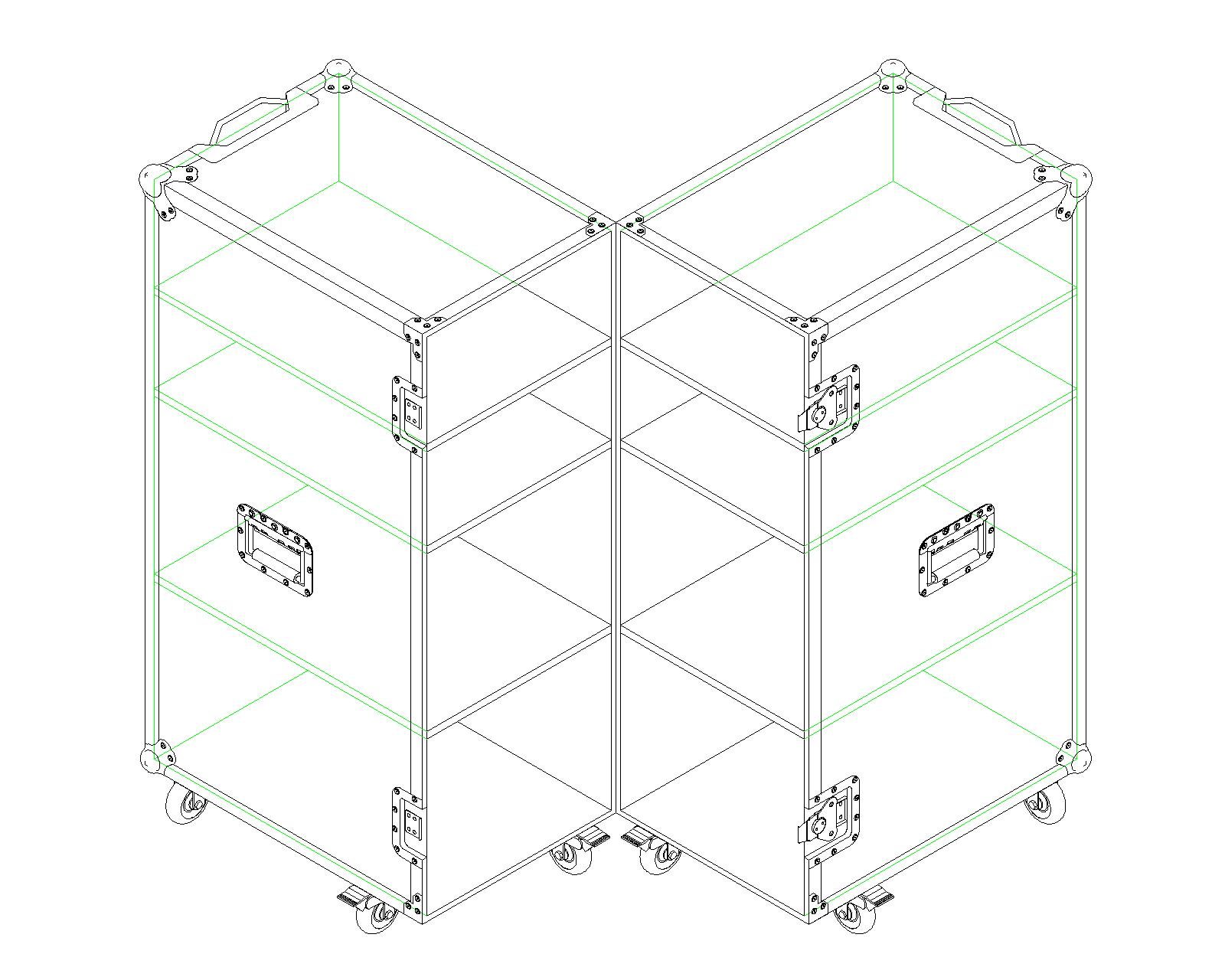 Clamshell Pull Out Storage Crate Road Case – Armor Road Cases