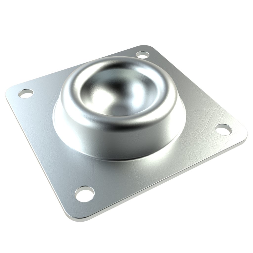 F6601 STEEL FEMALE STACKING FOOT (64M X 64M X 15MM) – Armor Road Cases