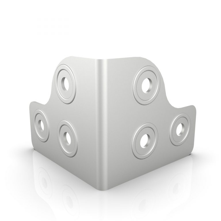 Armor B4501 6 Hole Large Corner Brace With Rivet Protectors