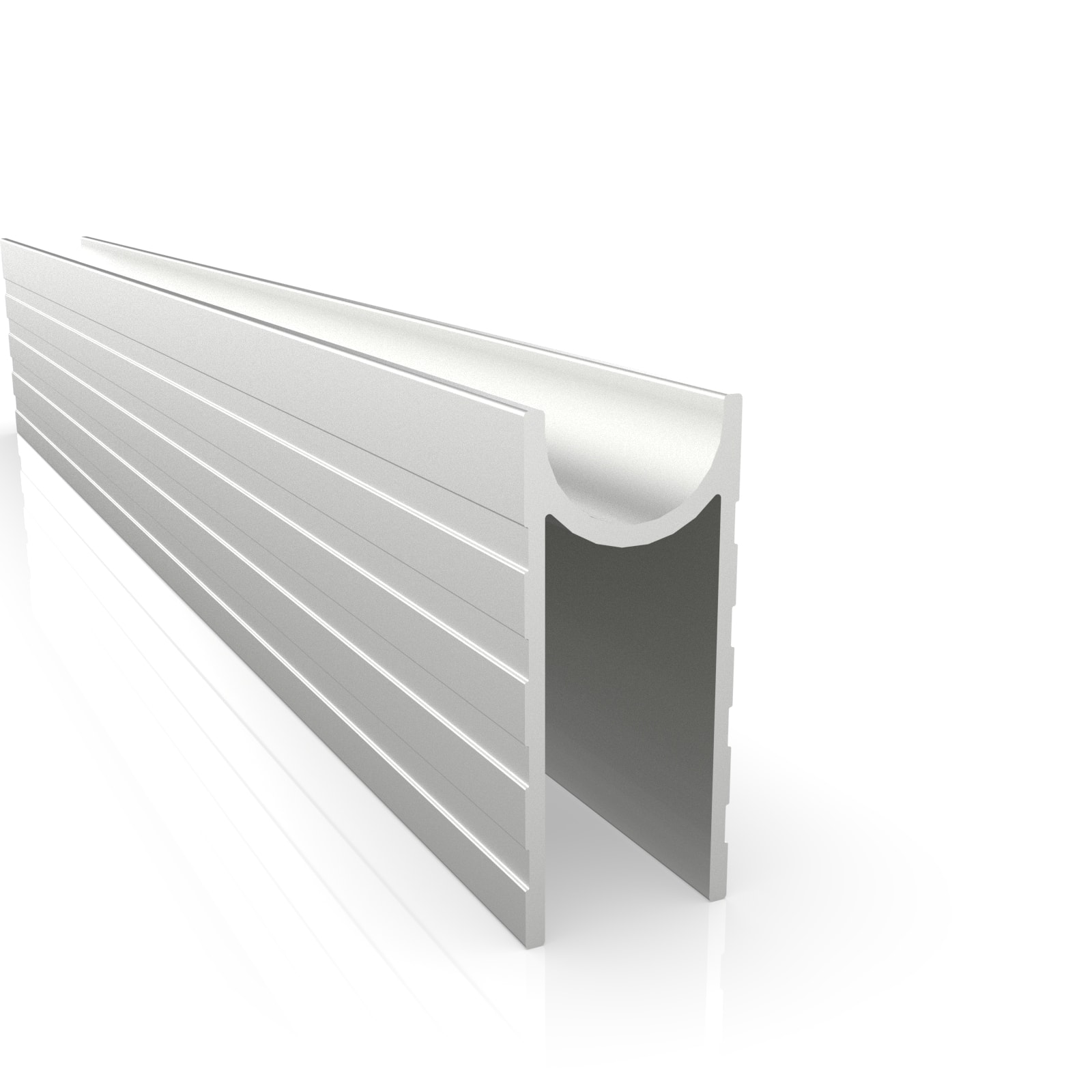 EH6 Aluminum Tongue and Groove Hybrid Edge Extrusion for 6mm Panel ...