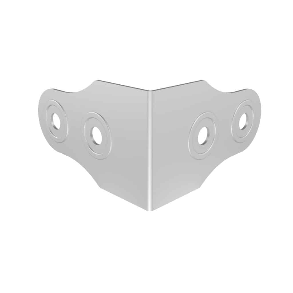 Armor B4601 4 Hole Corner Brace with Rivet Protectors