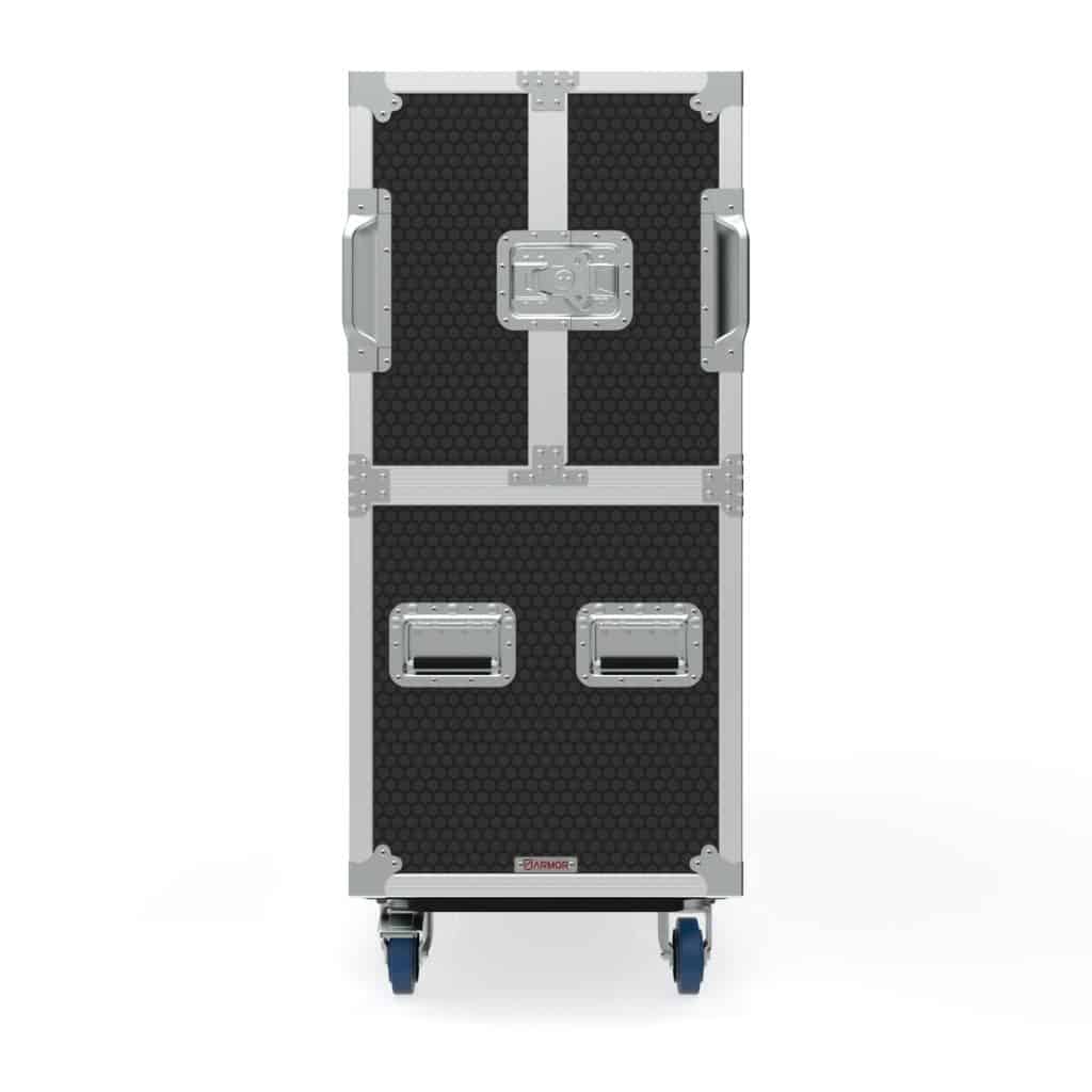 ROAD CASES FOR 2 OF SAMSUNG Q65T 65” TVS, ON CASTORS, SINGLE LID ...