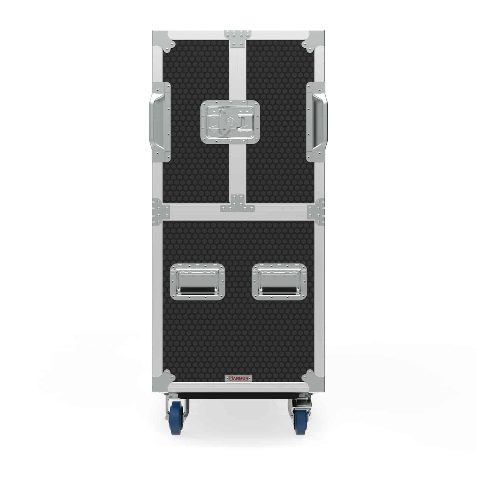 Twin TV Road Case with Clamshell/Split Lid Samsung Q65T – Armor Road Cases