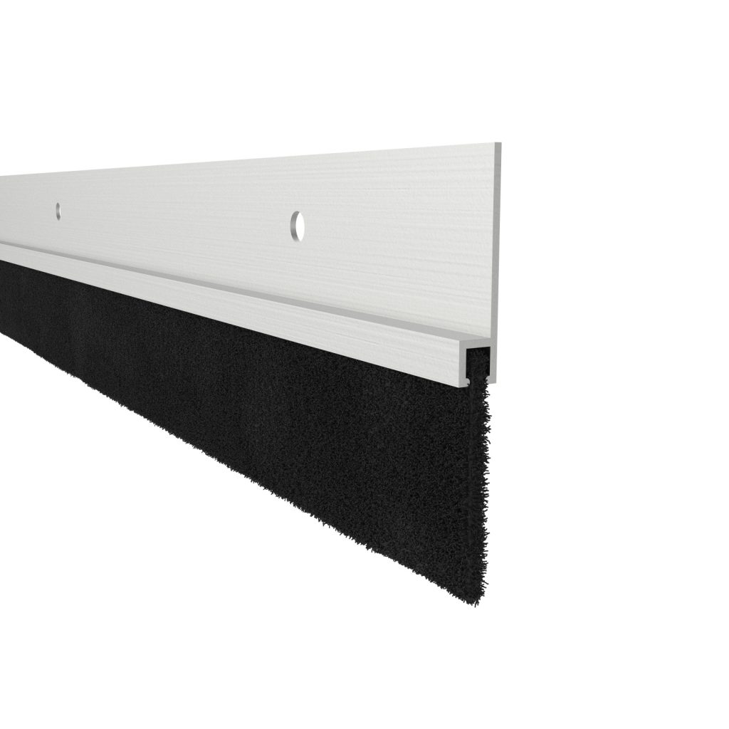 H SHAPED ALUMINUM EXTRUSION WITH 30MM BLACK BRUSH, 5*5 – Armor Road Cases