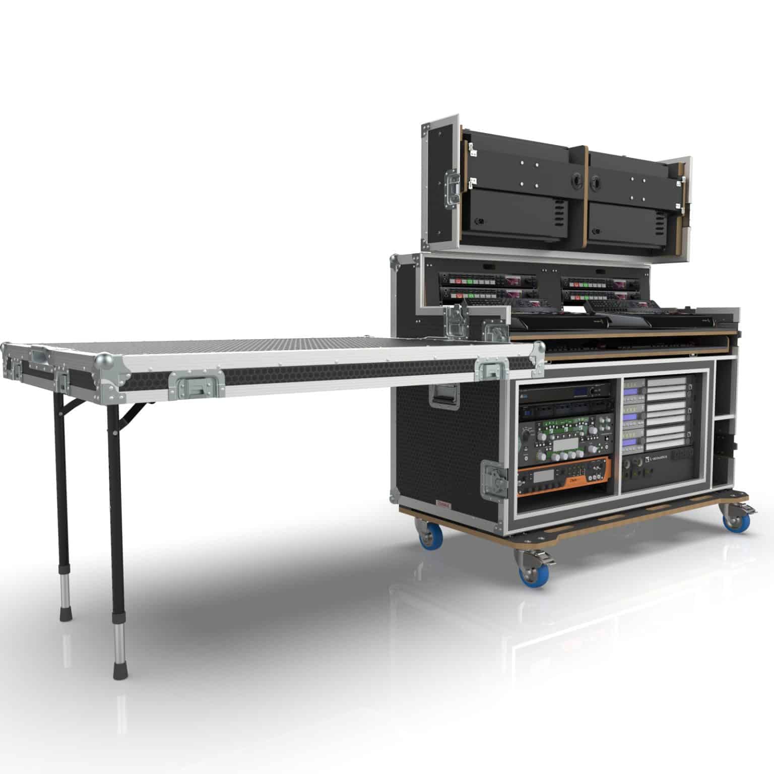 FLYPACK II VIDEO PRODUCTION WORKSTATION, SUPPORTS 4 MONITORS – Armor ...