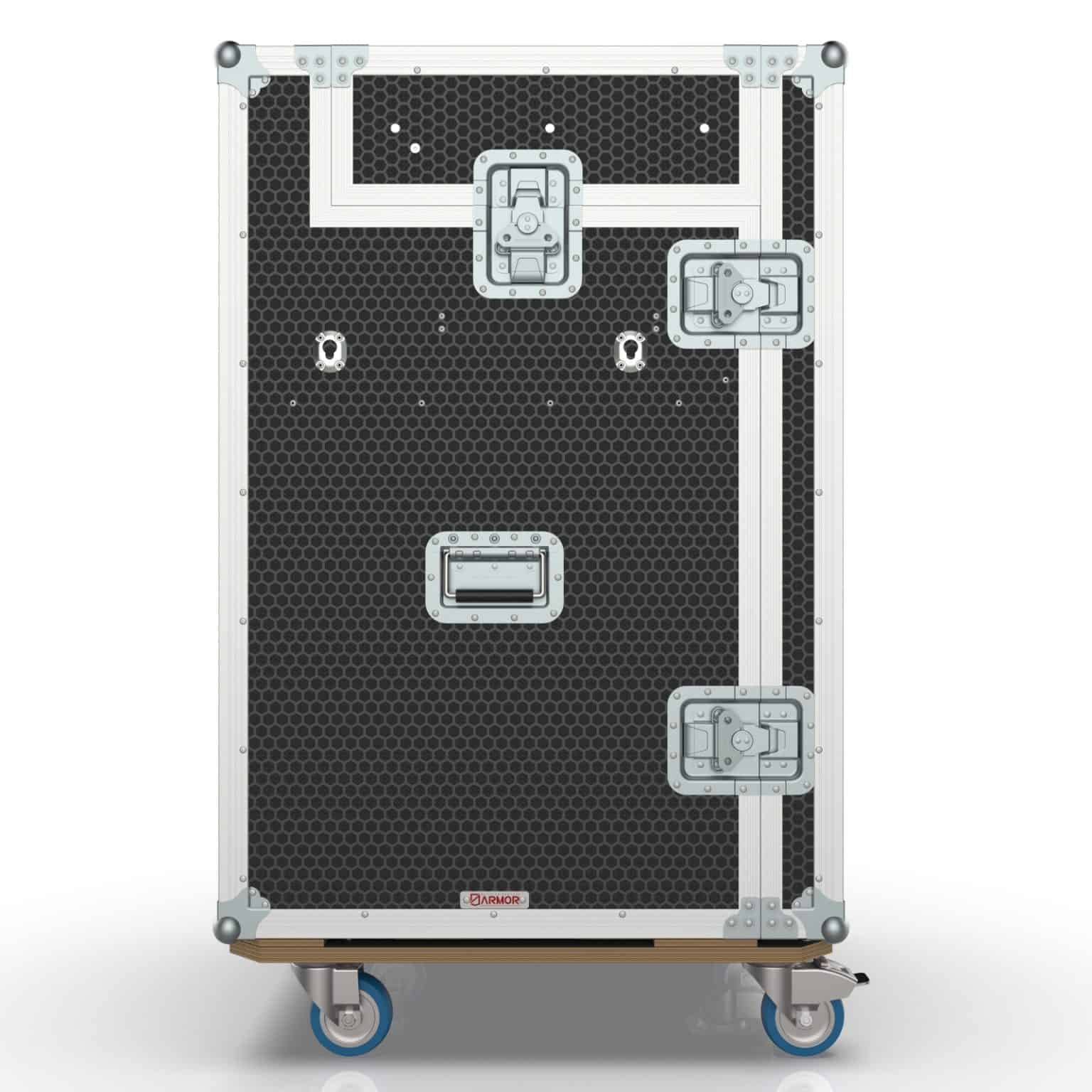 WORKSTATION CASE WITH FOAM SHOCK PROOF RACK 11U, FOLDABLE MOUSE PAD ...