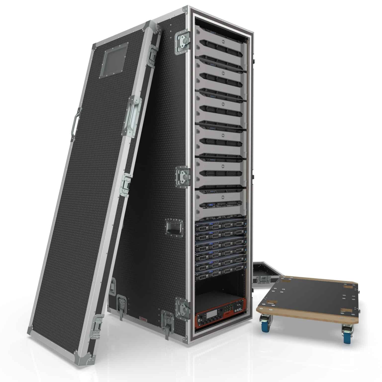 RF40 Shock Mounted Suspended Rack Case - Armor Road Cases