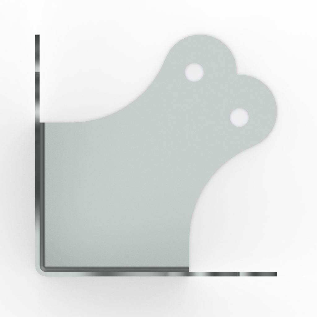 ARMOR C3201 3-LEGGED 6 HOLE LARGE FLAT CORNER – Armor Road Cases