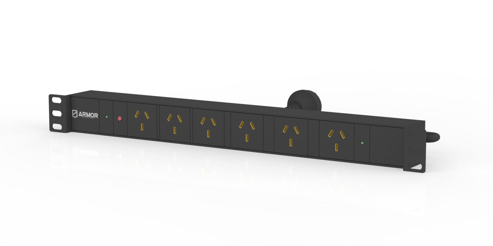 Armor 19" Rack Mount Power Distribution Unit – 6 Way PDU