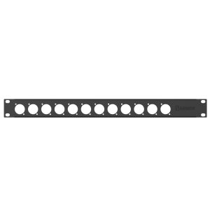 ARMOR RAK-1U-RP-02 1RU Patch Panel With 12 Size D Holes – Armor Road Cases