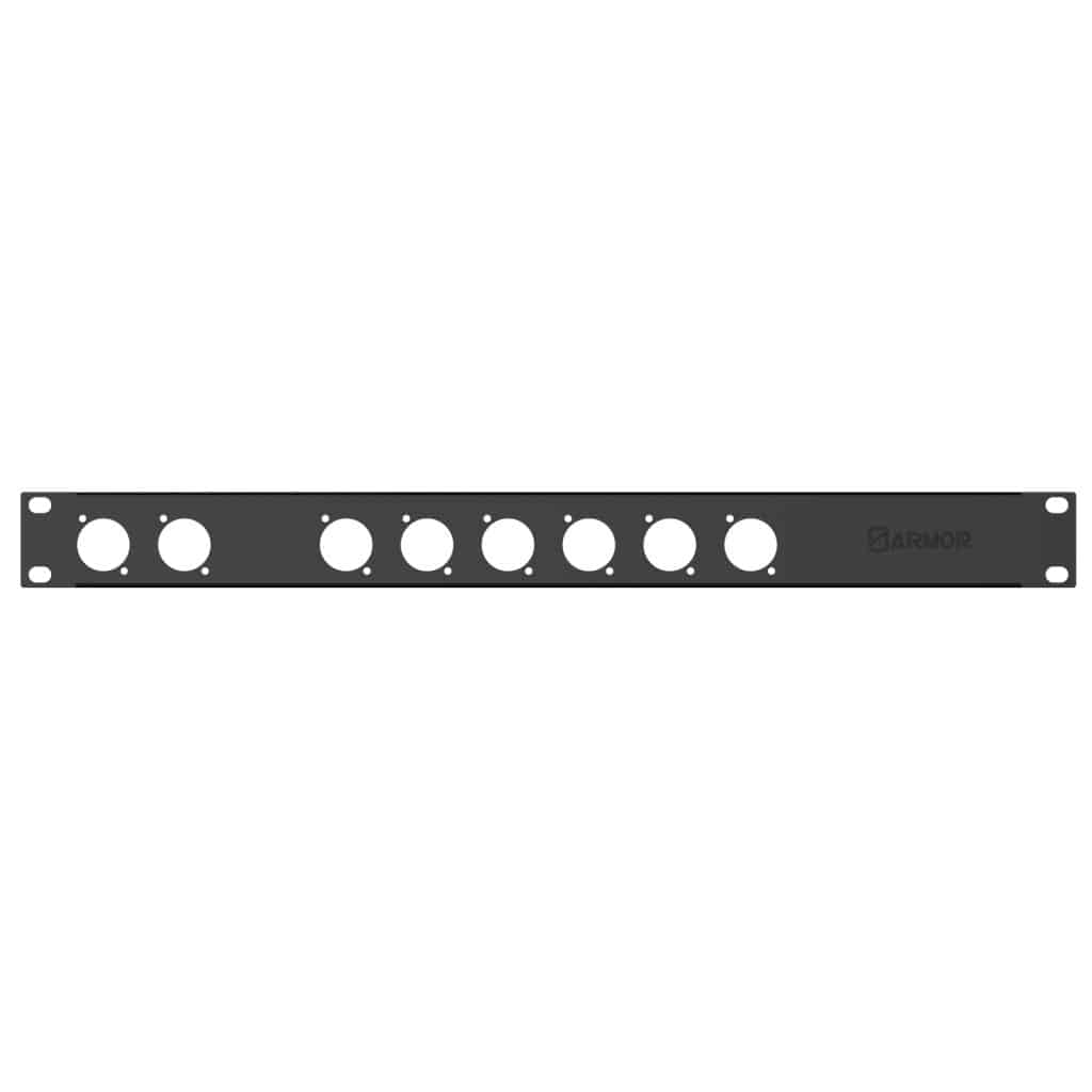 ARMOR RAK-1U-RP-D4 1RU Patch Panel With 8 Holes Punched For Type D ...