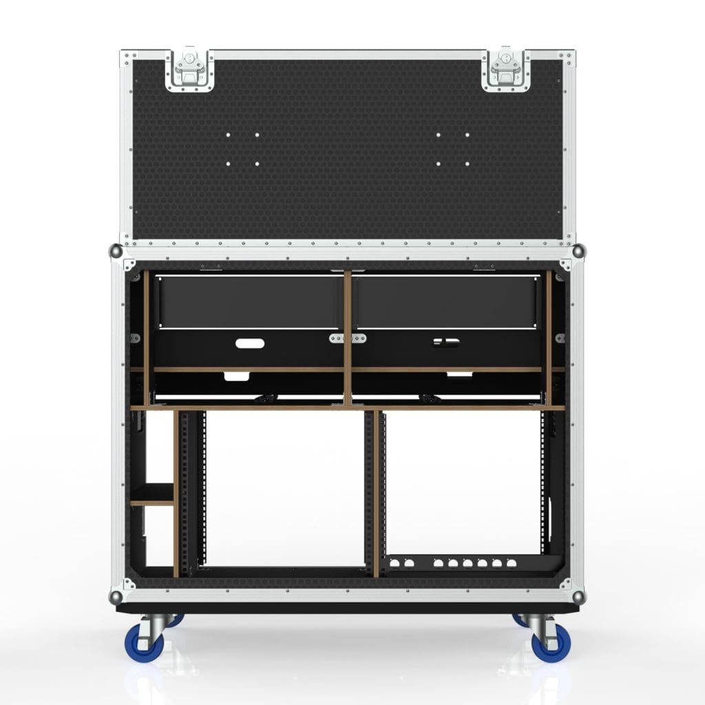 WORKSTATION CASE FP2-S, WITH VESA MOUNT FOR 2 MONITORS, 2 STANDARD RACK ...