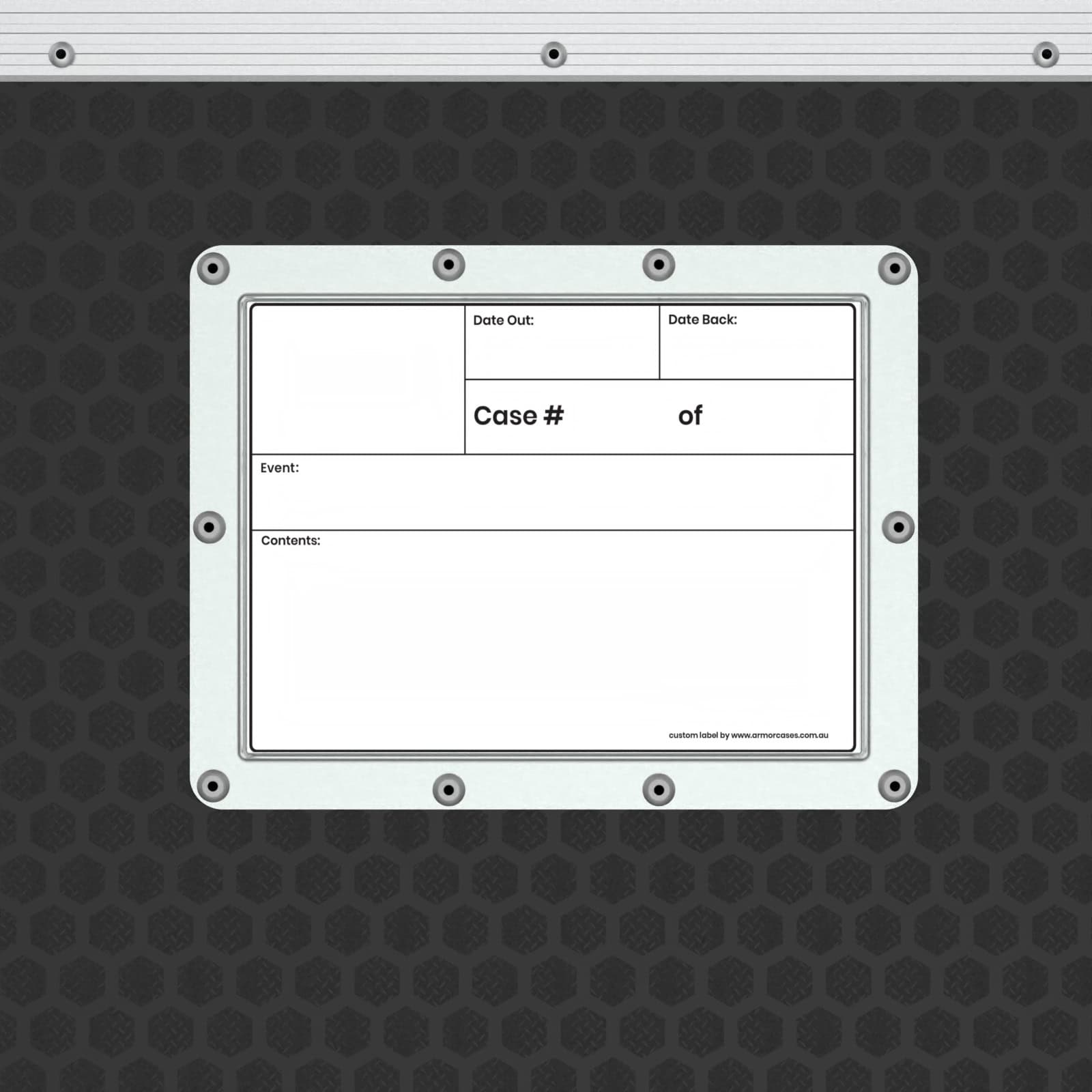 ARMOR STANDARD ROAD CASE TOURING LABELS FOR PENN ELCOM LABEL DISHES ...