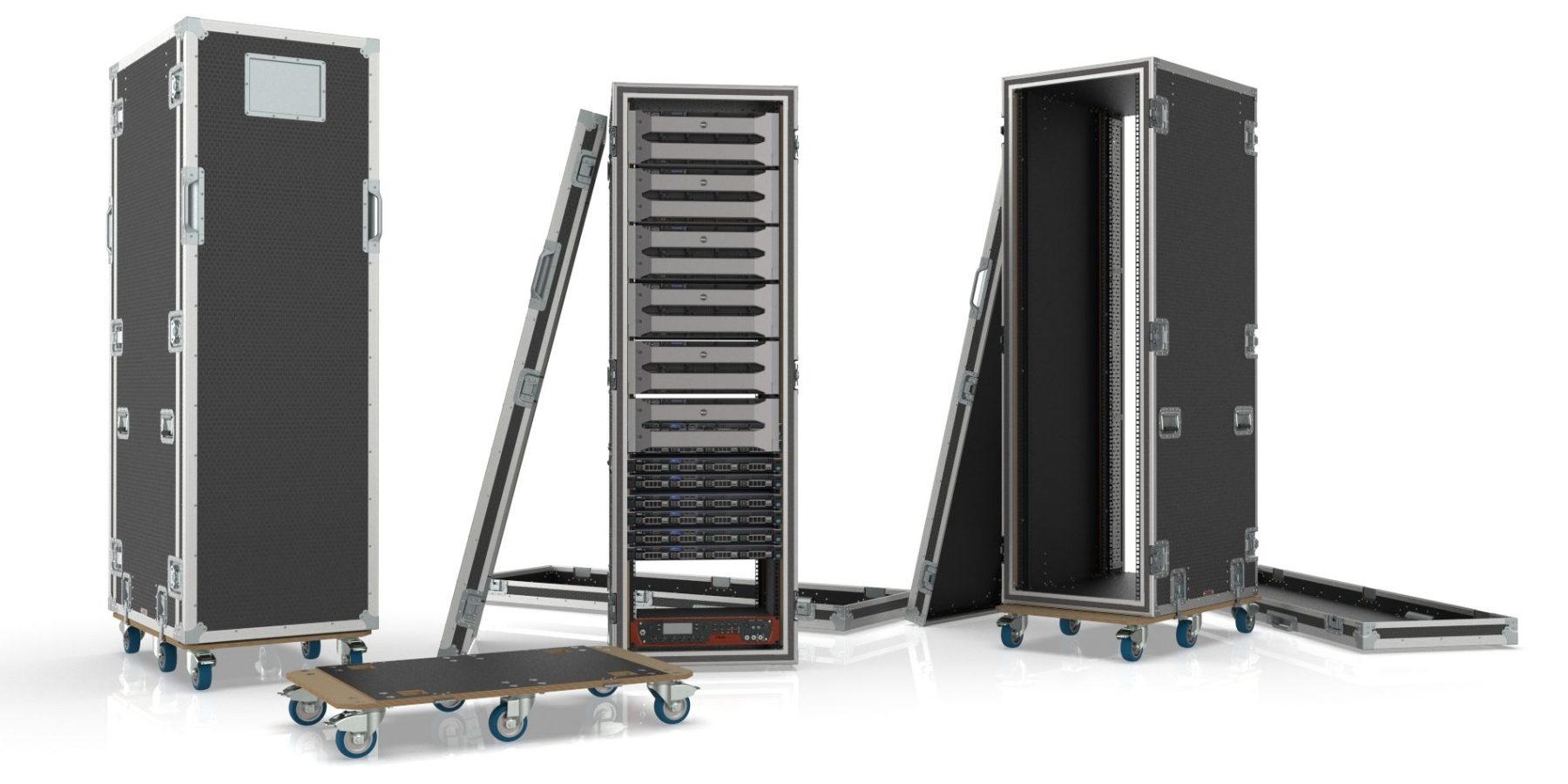 RF40 Shock Mounted Suspended Rack Case – Armor Road Cases